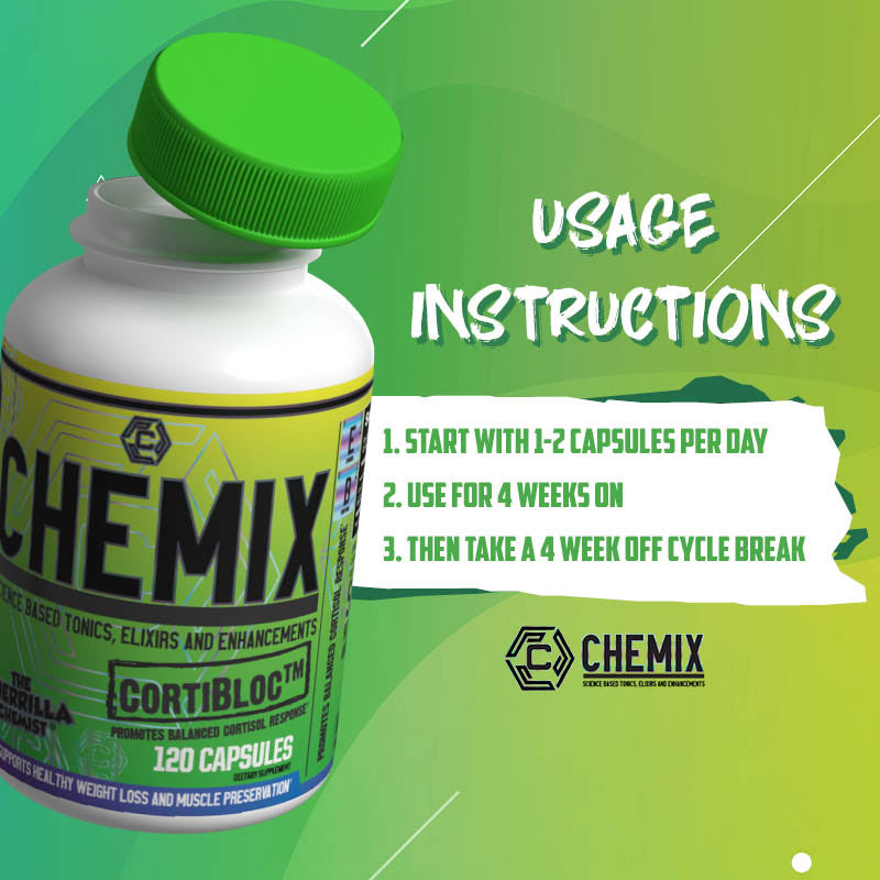 CHEMIX CORTIBLOC-(SCIENCE BASED CORTISOL BLOCKER FORMULATED BY THE GUE ...